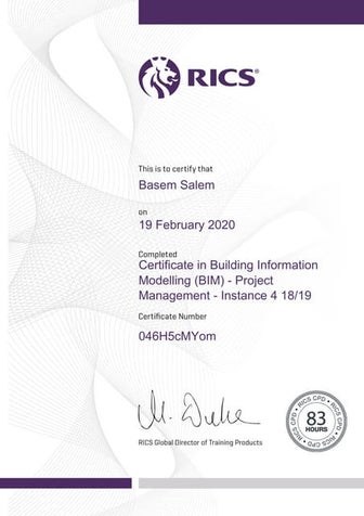 Ahmed Al Sisi_Certificate BIM - Project Management | PDF