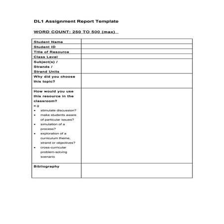 Dl1 assignmentreporttemplate | DOC