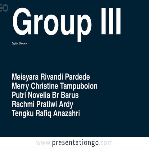 introduction the digital literacy in Education | PPTX