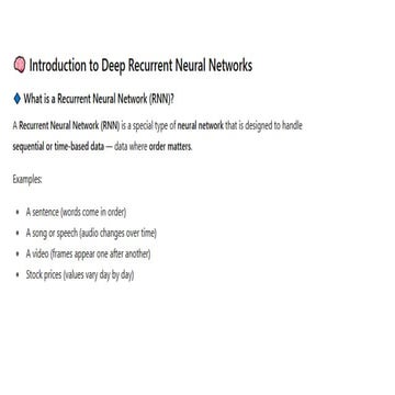 Deep learning core concepts applications and model | PPTX