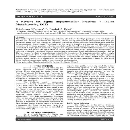Six sigma of ford Motors | PPTX