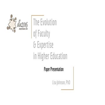 The Evolution of Faculty and Expertise in Higher Education | PDF
