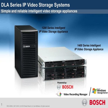 DLA Series IP Video Storage Systems, Simple and reliable intelligent ...