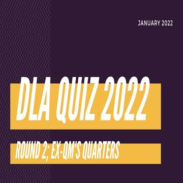 DLA FY Quiz 2022 - Round 2 | PDF