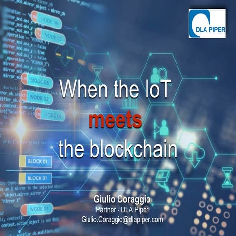 When the Internet of Things meets the Blockchain | PPT