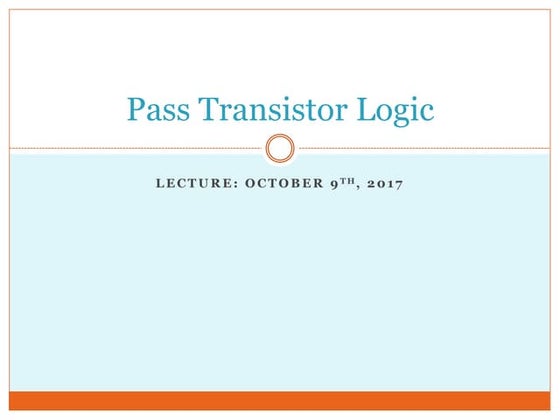 Domino Logic Circuit Vlsi Ppt