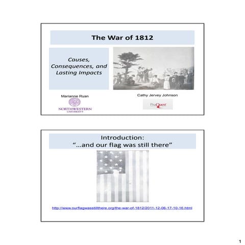 The War of 1812: Causes, Consequences, and Lasting Impacts | PDF