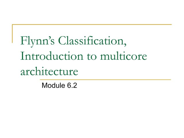 Flynn's Classification .pptx