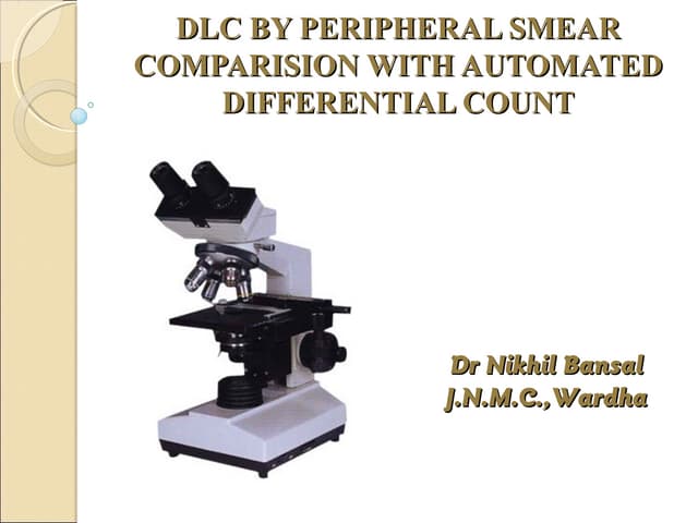 Practical 1 To Determine Differential Leukocytes Count DLC.pptx