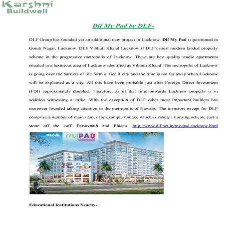 Dlf my pad by dlf | PDF
