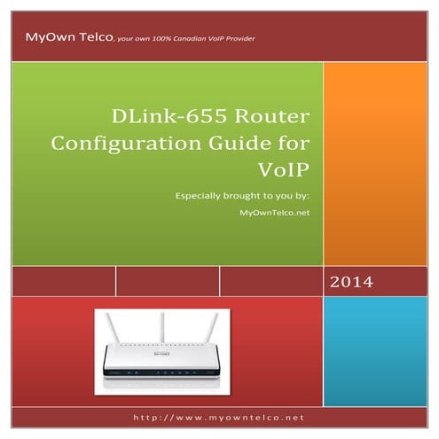 DLink-655 Router Configuration Guide for VoIP | PDF | Computer Networking | Computing