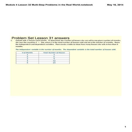 Module 4 lesson 32 | PDF