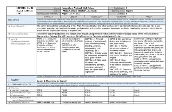 Q2_LE_English 7_Lesson 5_Week 5.pdf lesson exemplar | PDF