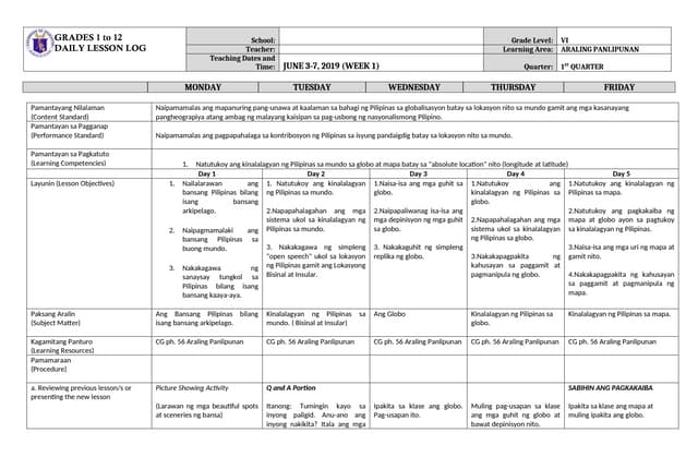 Aralin 1 ang kinalalagyan ng pilipinas sa mundo | PPTX