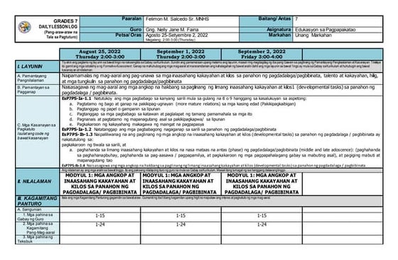 1 st periodical test in esp with tos | DOCX
