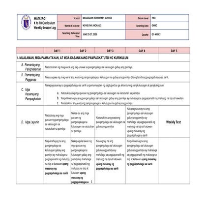 Daily Lesson Log Grade 2 - GMRC (Week 2).docx