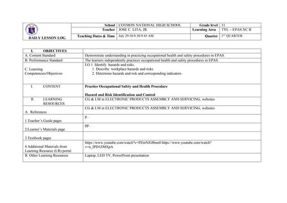 Cot tle he 6 week 6 | PDF