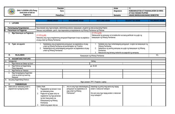 LE_FILIPINO 7 matatag curriculum/ deped1 | PDF
