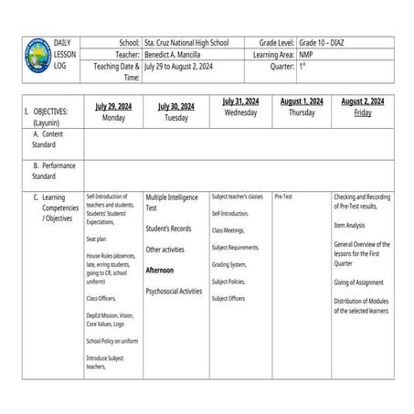 Daily Lesson Log-NMP 10 -Week 1-ICB.docx
