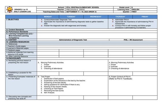 document.pdf dll in quarterly examination | PDF | Educational Assessment | Education