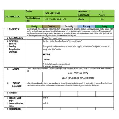 DLL_SCIENCE 6_Q3_W1.docx lesson plan week 1 | DOCX