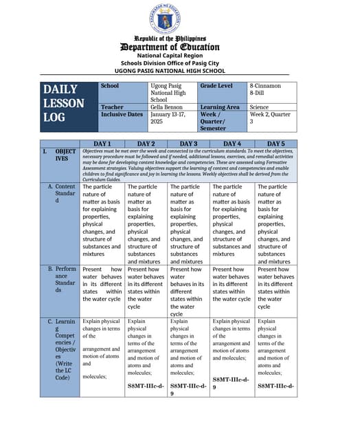 Grade 2 cot math q4 | DOCX
