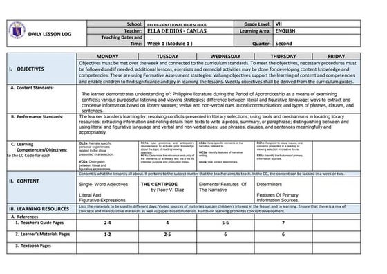 Q2_LE_English 7_Lesson 5_Week 5.pdf lesson exemplar | PPT