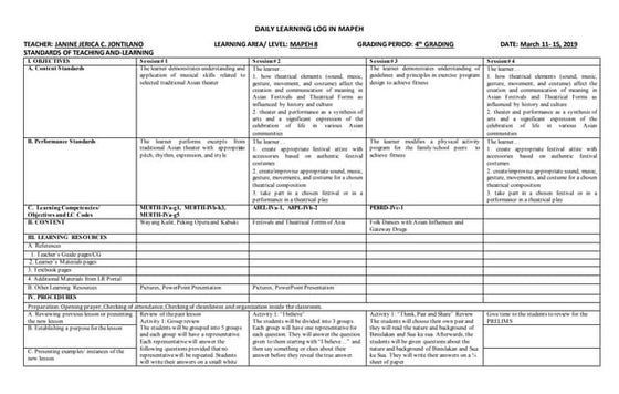 A detailed lesson plan in Chess | PDF