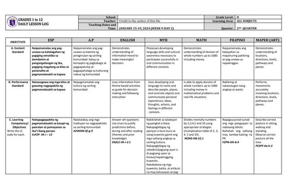 DLP - ESP3 Pakikiisa sa Gawaing Pambata.docx