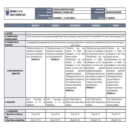 DLL_ARALING PANLIPUNAN 4_Q2_W1.docx | Free Download