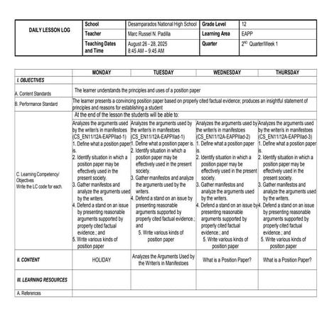 EAPP Quarter2 - Module2_ Writing a Position Paper.pdf
