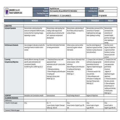 detailed lesson plan | DOCX