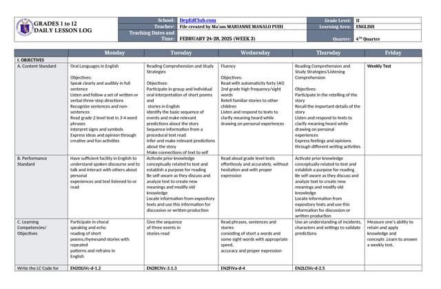 DEMO ESL TEACHER FOR POLLY ENGLISH DEMONSTRATION | PPTX
