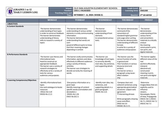 Using Grammatical Signals Suitable to Patterns of Idea Development | PPT