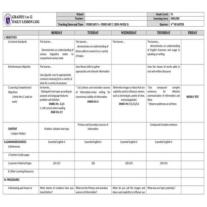 DLL_ENGLISH 6_Q4_W3.docx conjunctions aspects of the verds | PPT
