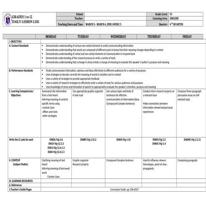 Transition words lesson plan | DOCX