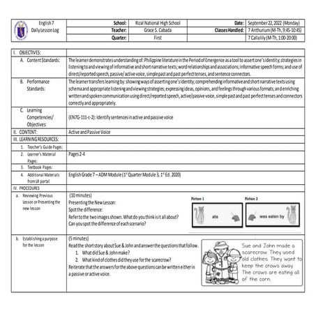 English-MELCs (1) learning competency 2023 | PDF
