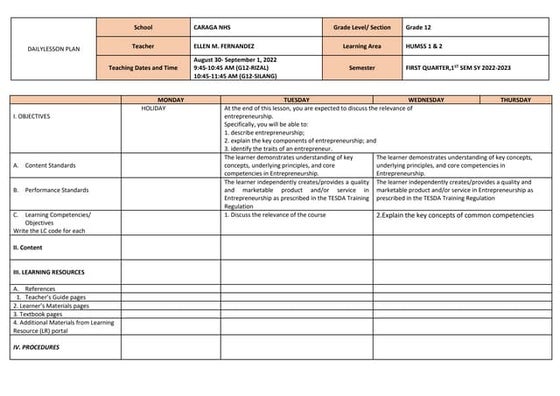 Entrepreneurship - Lesson 6 - 4M's of Operation in Business Opportunity ...