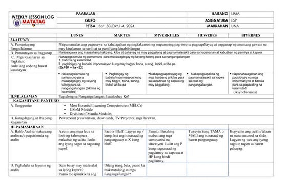 Detailed LESSON PLAN Filipino 3 | DOCX