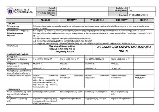 Lm he4(pagtanggap ng bisita ) | PDF