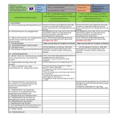 Dll esp10 q4 m13 session 1&2 | PDF
