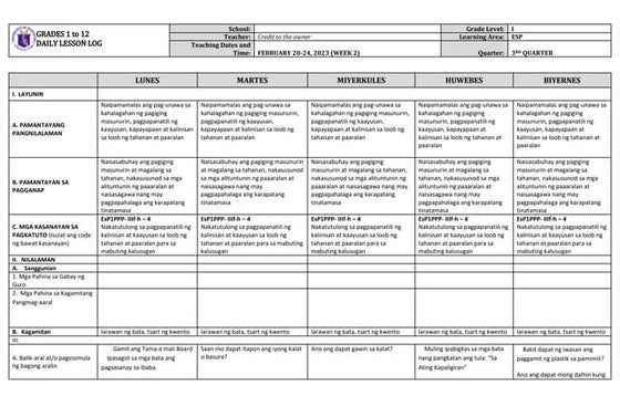 Lesson Plan sa Filipino BSED (Sanhi at Bunga) | PPT
