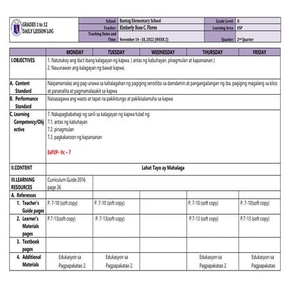 ESP 6 Q2 WEEK 2.pptx school year 24 - 25 | PPTX