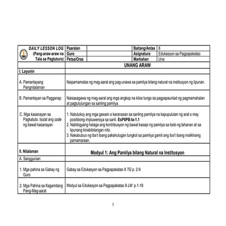 Week 2, Q2- values education 7, matatag curriculum | PPTX