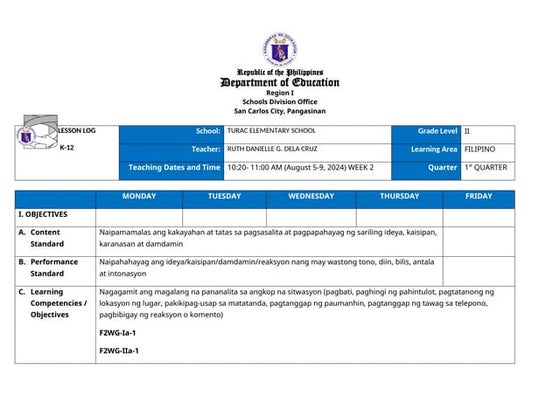 Filipino-Q1-WEEK-2.pptx powerpoint grade 6 quarter one | PPTX