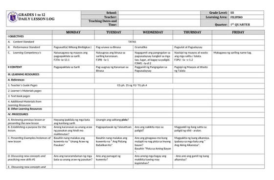 GMRC Quarter 1 Week 1 MATATAG Curriculum.docx