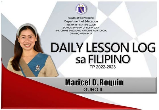 Daily Lesson Log ESP 6 Quarter 2 Week 1. | DOCX