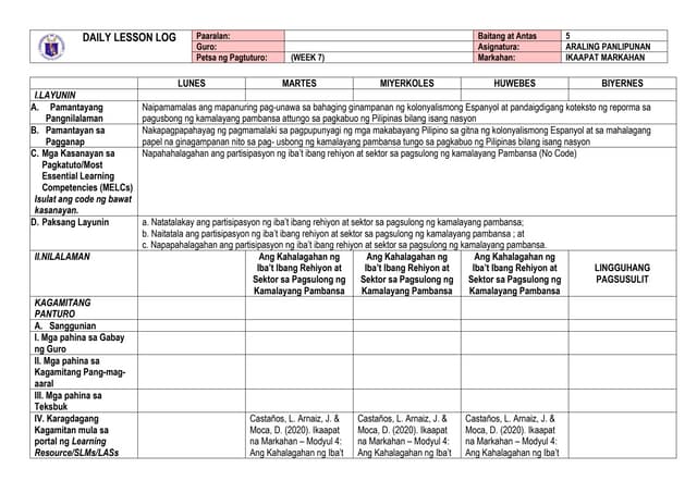 BUDGET OF WORKS -EPP-5-MATATAG LESSON EXEMPLAR | DOCX