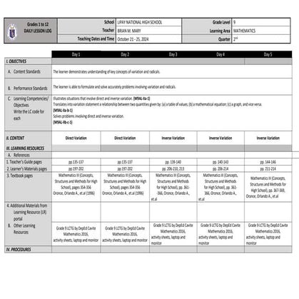 DLL G9 SY 2024-2025 2nd quarter W4.pdf 1 | PDF
