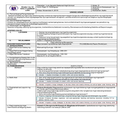 Dll grade 8 nov 4&5 | DOCX